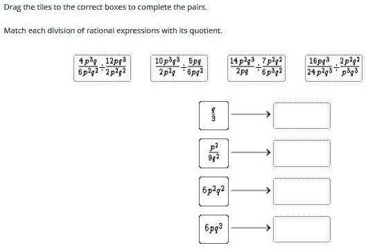 Solved Please Help Drag The Tiles To The Correct Boxes To Complete The Pairs Match Each