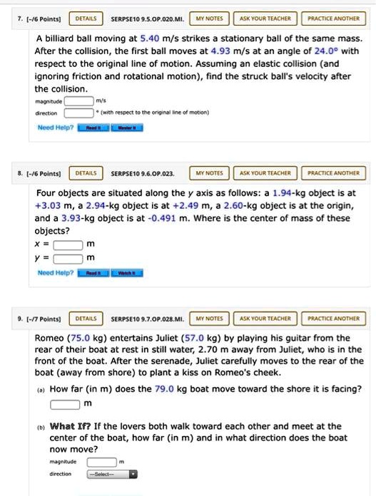 SOLVED: Text: 7.[-16Points] DETAILS SERPSE109.5.OP.020.MI. MYNOTES ASK ...