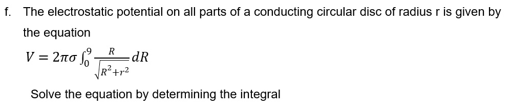 SOLVED: The electrostatic potential on all parts of a conducting ...