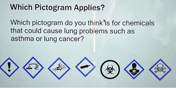Which Pictogram Applies? Which pictogram do you think is for chemicals ...
