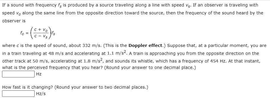 if a sound with frequency fs is produced by source traveling along line ...
