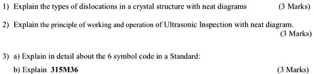 SOLVED: Explain the types of dislocations in crystal structure with ...