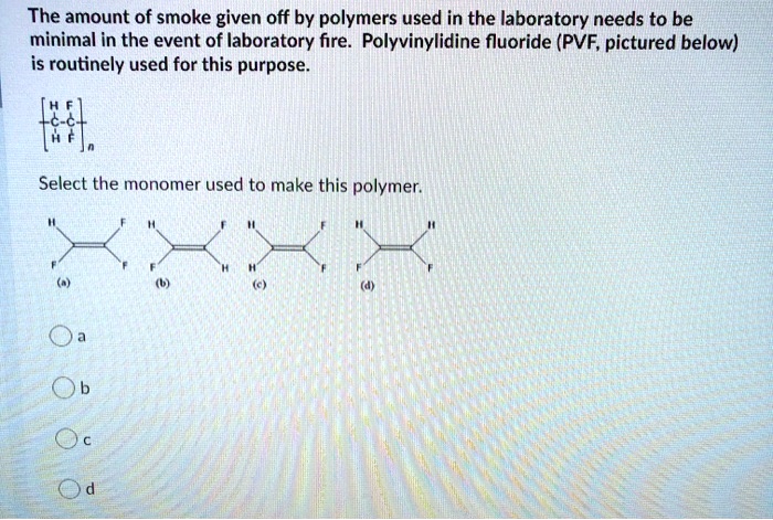 SOLVED:The amount of smoke given off by polymers used in the laboratory ...