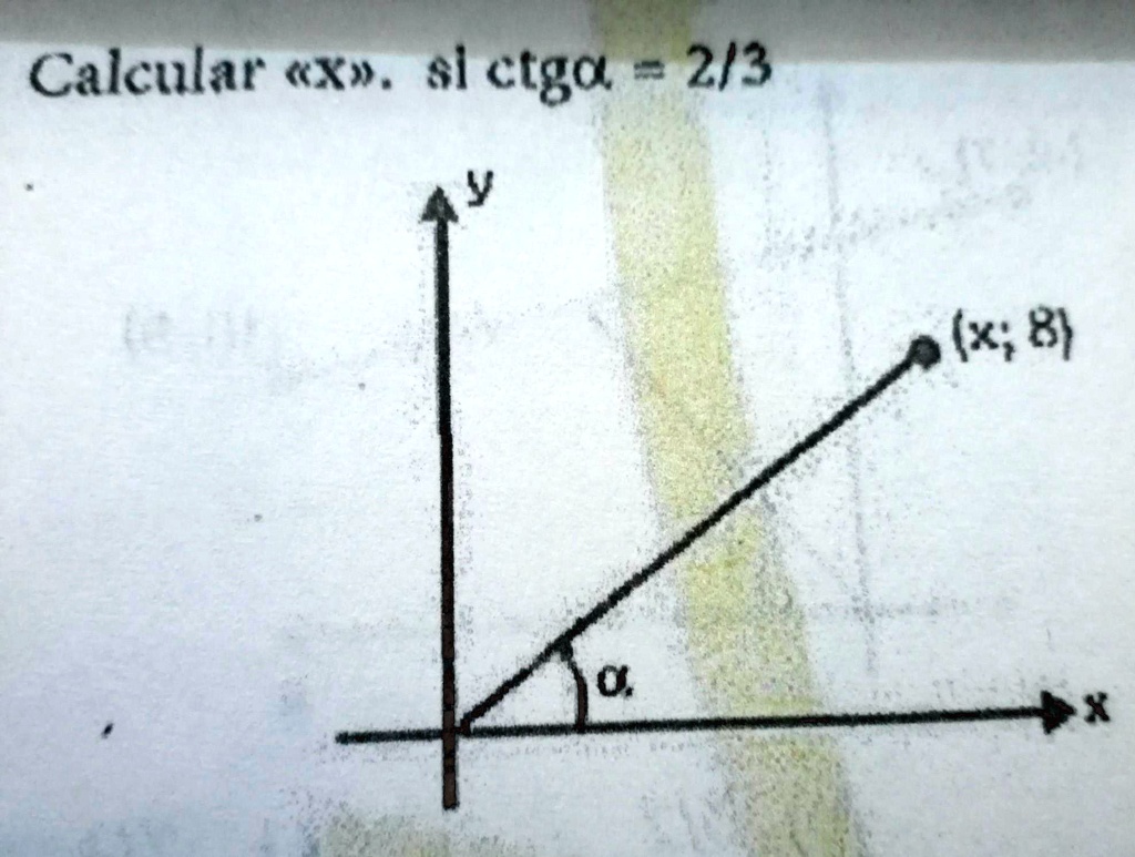 SOLVED: Calcular «x», si ctg = 2/3 Calcular Xs. sl ctga 2/3 (x; B X