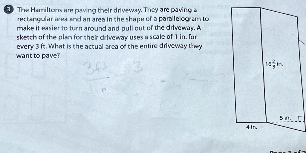 SOLVED: 'The Hamiltons are paving their driveway: They are paving a ...