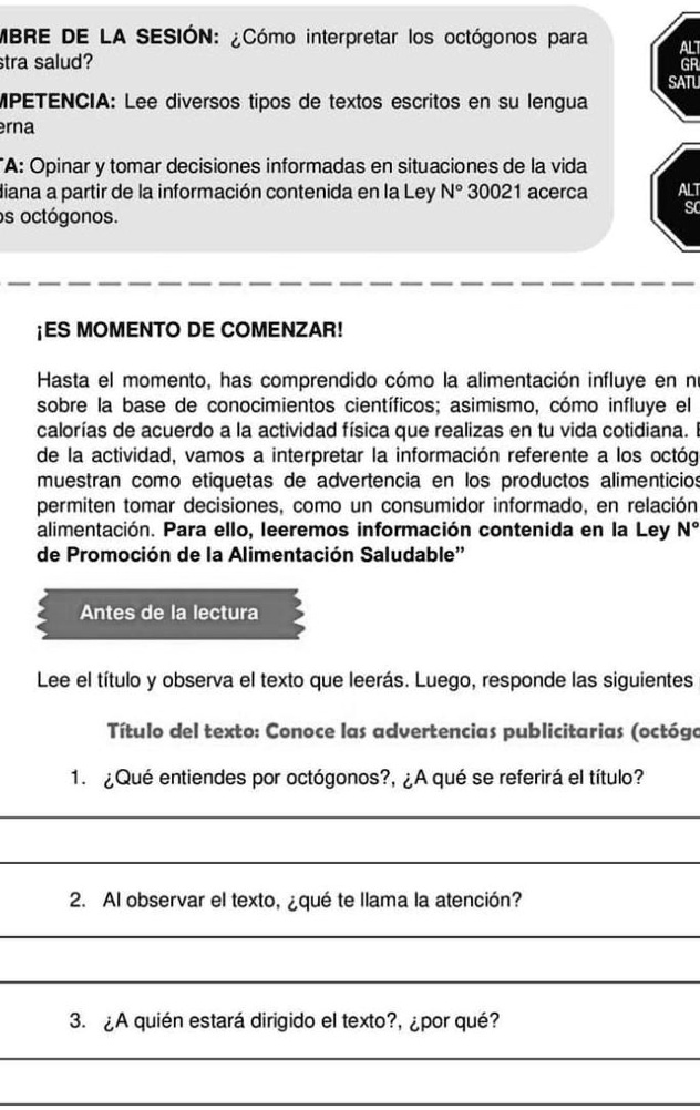 SOLVED: ACTIVIDAD 2. NOS INFORMAMOS PARA ASUMIR UN ESTILO DE VIDA ...