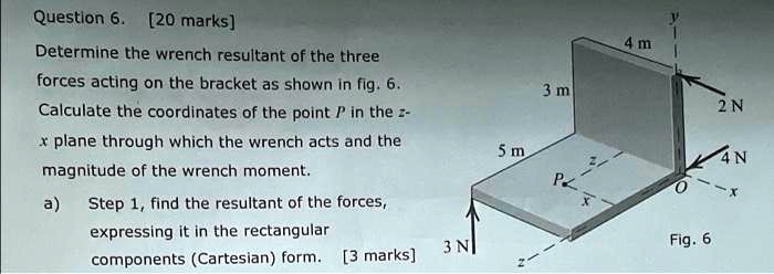 SOLVED: a) Find the resultant of the forces, expressing it in the ...