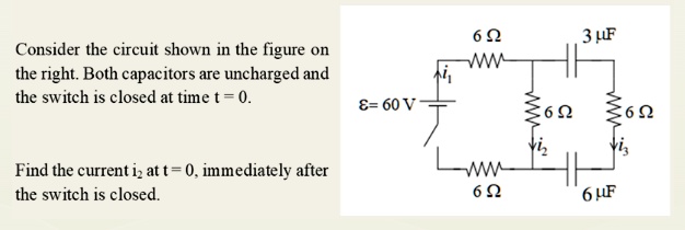 SOLVED: 6 3F Consider the circuit shown in the figure on the right ...