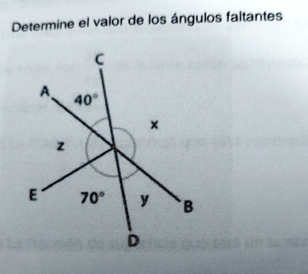 Solved Determine El Valor De Los ángulos Faltantes Determ Ine El Valor