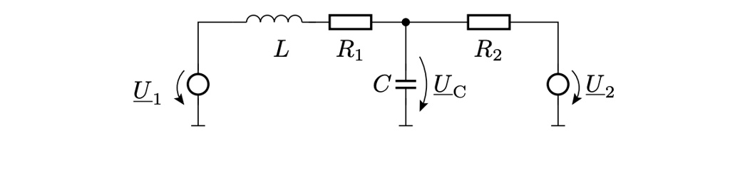 SOLVED: Determine, using the superposition principle, the complex ...