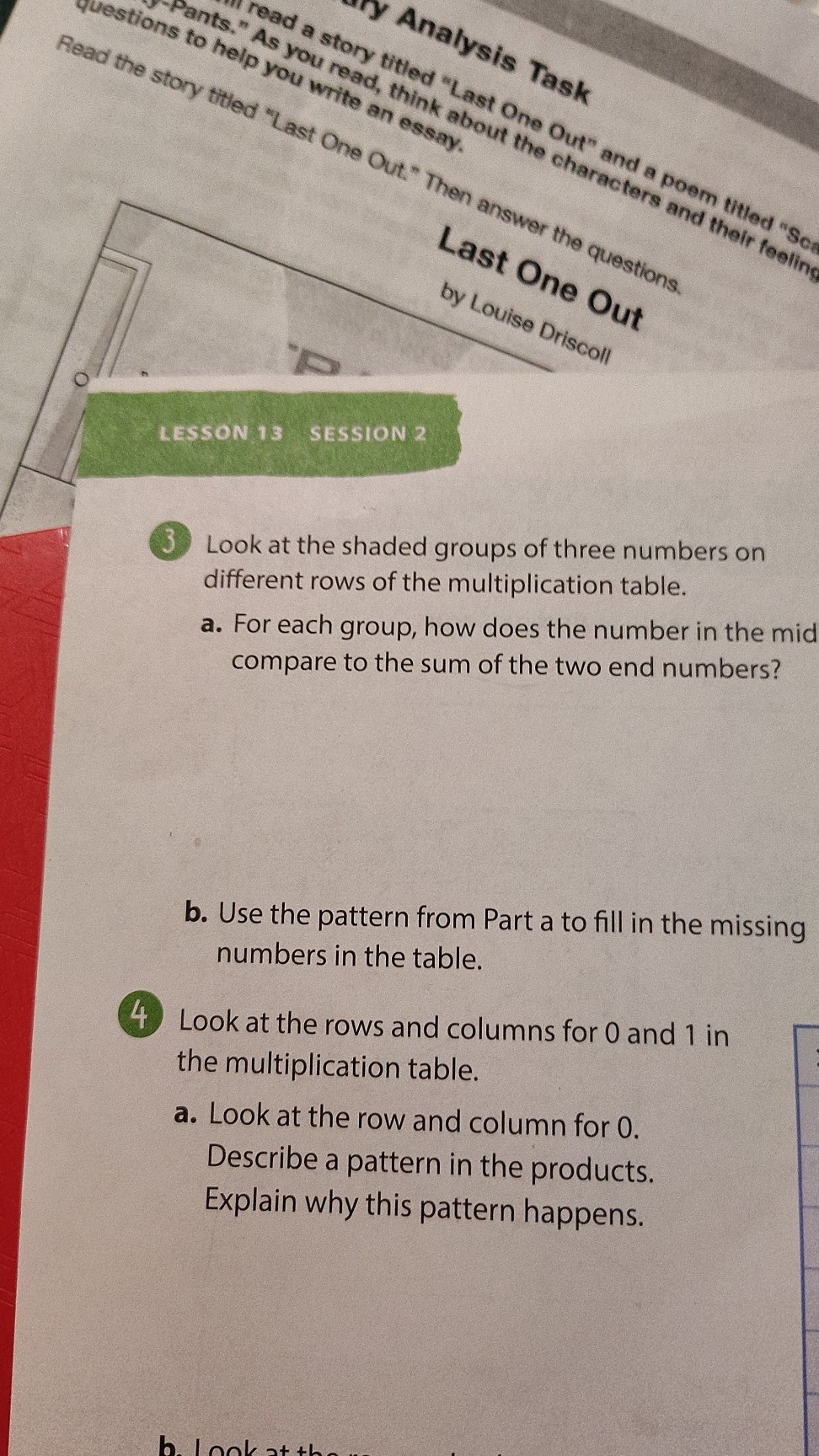 [GET ANSWER] ? to help you ysis by One Out LESSON 13 SESSION 2 3 Look at the shaded groups of ...