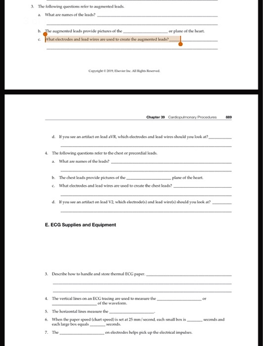 3. The following questions refer to augmented leads. a. What are names ...