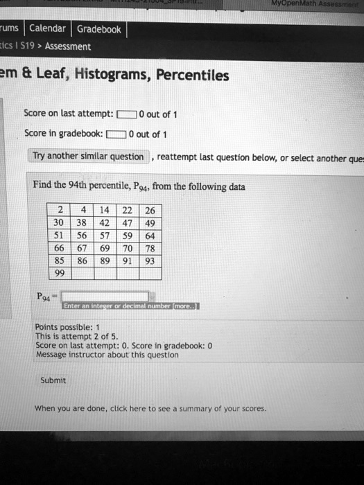 SOLVED: Onanaeth Fuums Calendar Gradebook ics 519 Assessment m Leaf ...