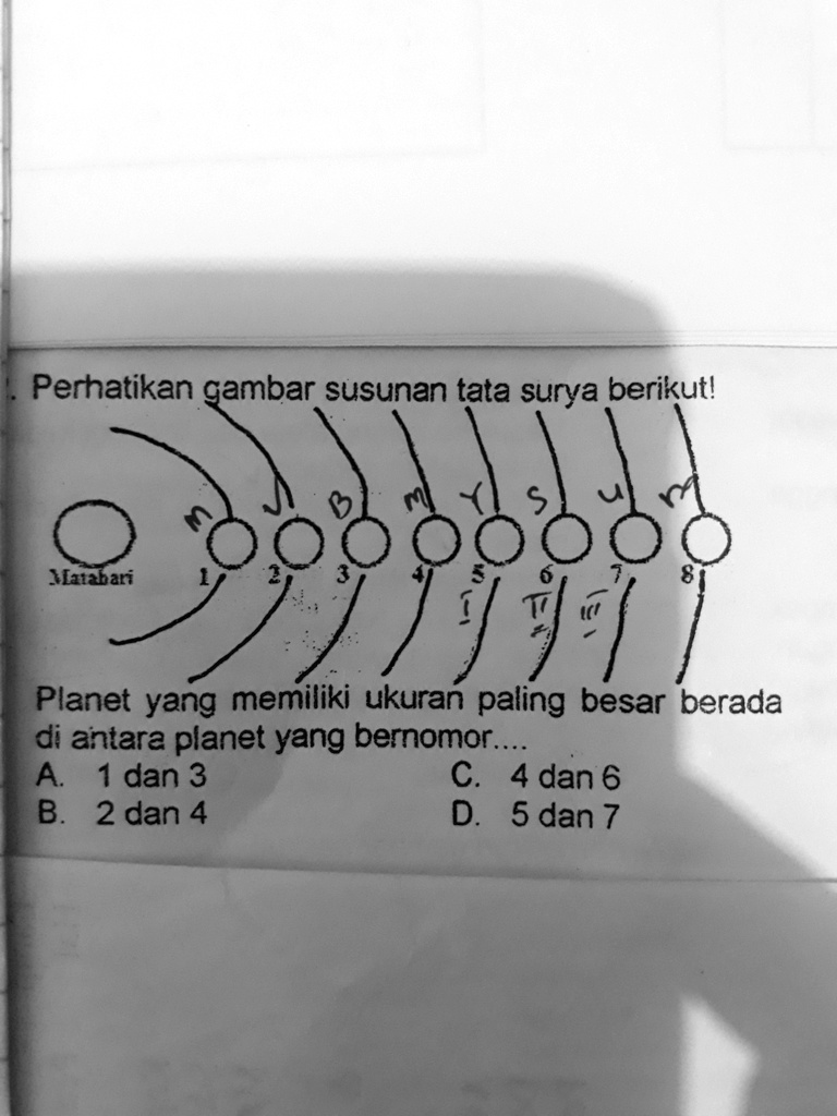 SOLVED: Planet yang memiliki ukuran paling besar berada no brp ...