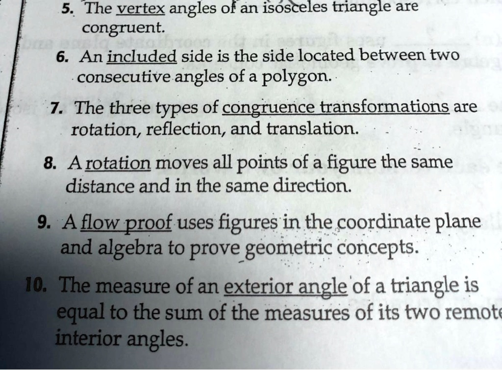 SOLVED: '•Please help, due tomorrow• True or false 5. The vertex angles ...