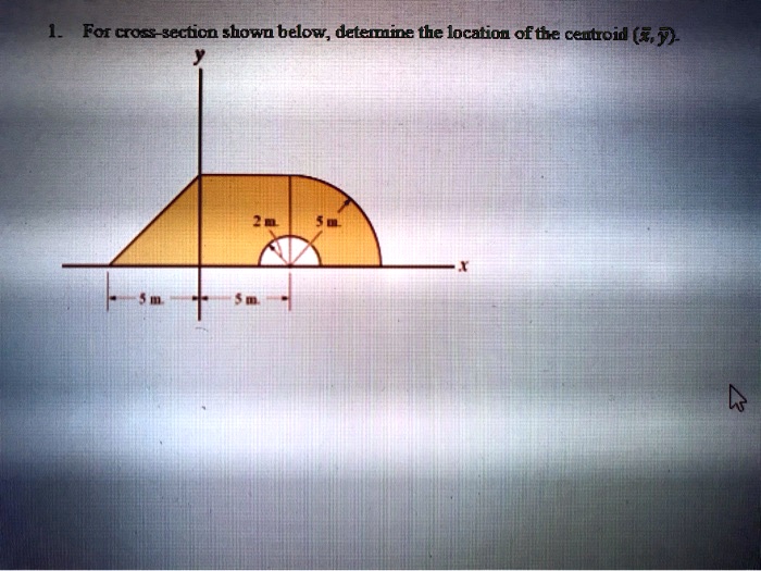 SOLVED: For the cross-section shown below, determine the location of the centroid.