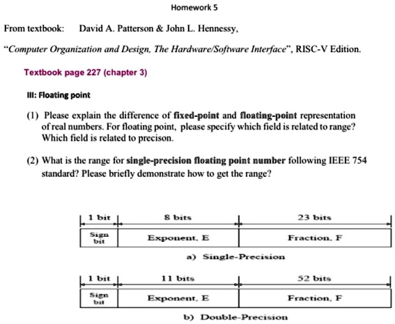 SOLVED: Text: Homework 5 From textbook: David A. Patterson John L ...