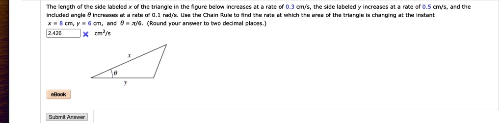 SOLVED:The length of the side abeled of the triangle in the figure ...