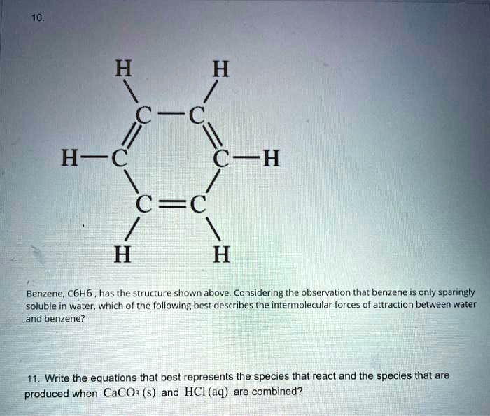 h h th h h h benzene c6h6 has the structure shown above considering the ...