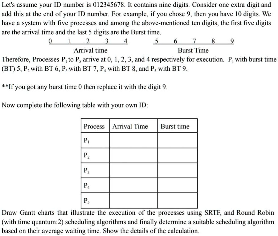 Texts: Let's assume your ID number is 012345678. It contains nine ...