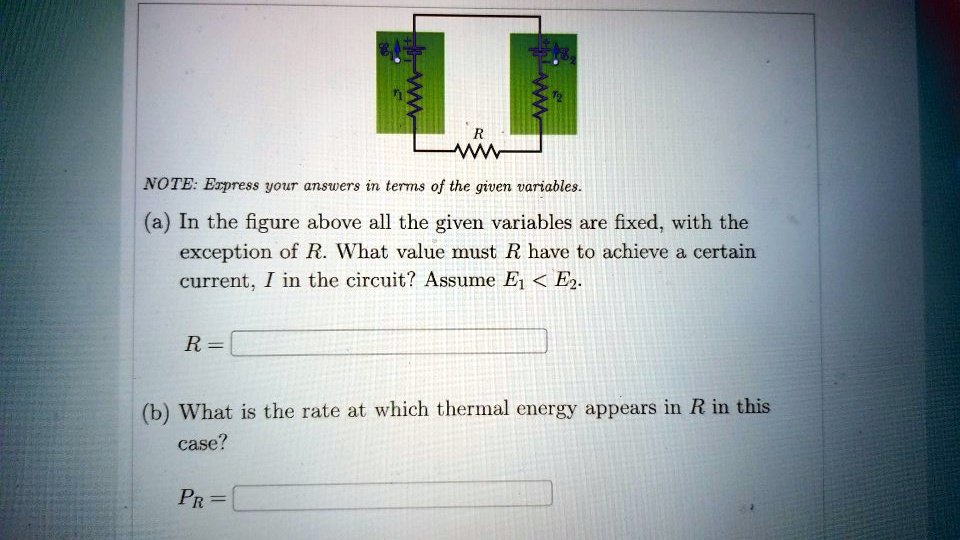 SOLVED: NOTE: Express your answers in terms of the given variables. (a) In the figure above, all ...
