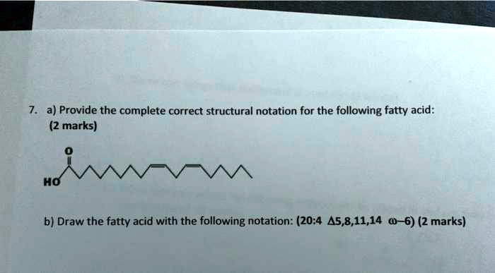 A provide the complete correct structural notation for the...
