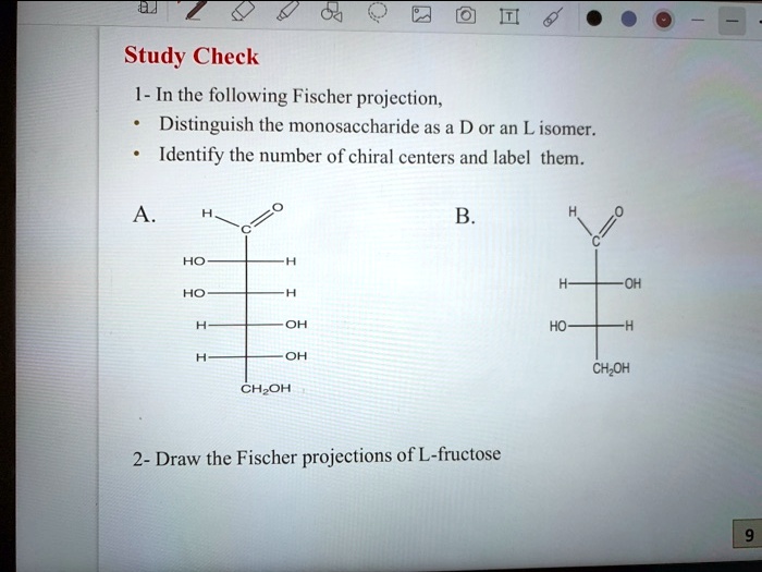 SOLVED: Study Check - In the following Fischer projection, distinguish ...