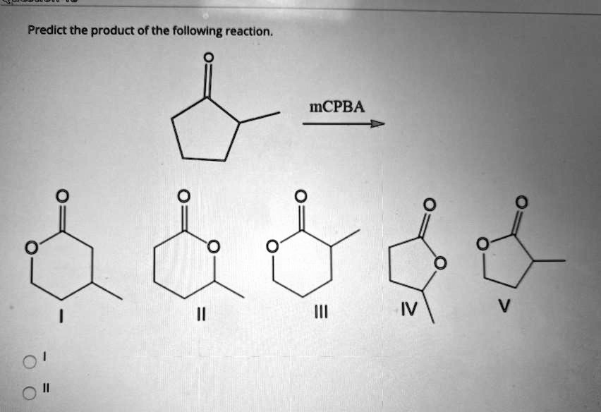 SOLVED: Predict the product of the following reaction: mCPBA