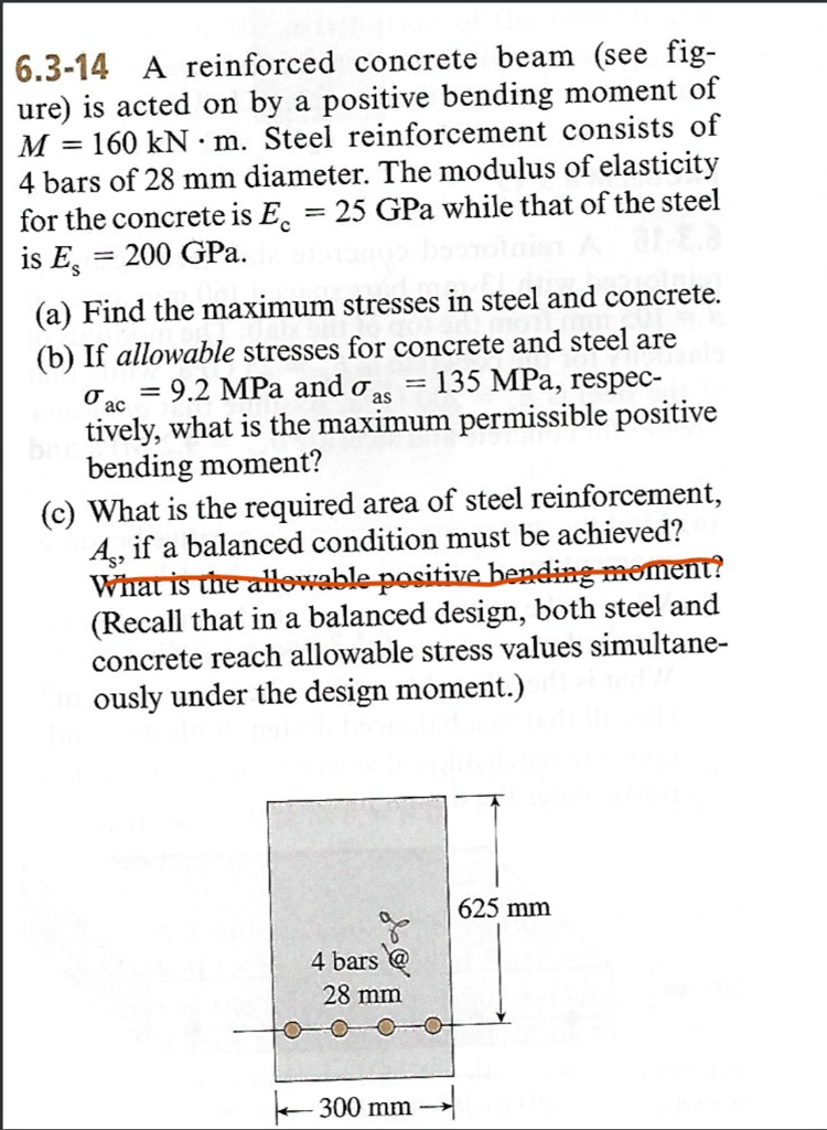 (a, b and the first part of c) assume a unit width = 95 mm 6.3-14 A ...