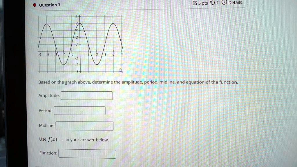 Solved Question 3 C5 Pts 01 Details Based On The Graph Above