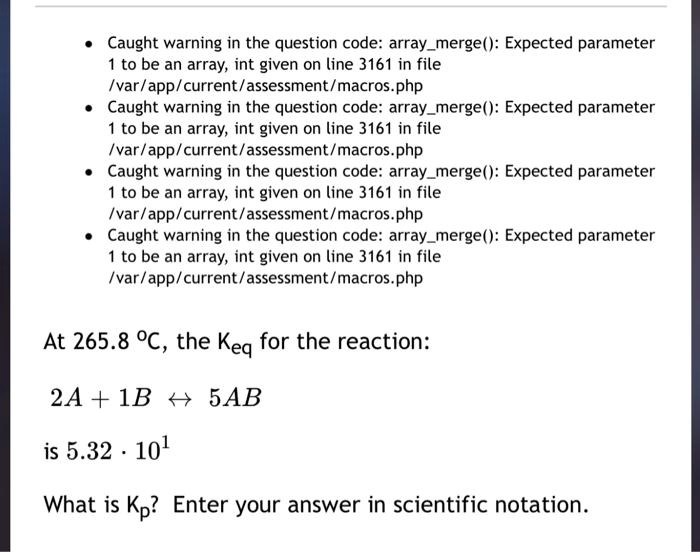 Solved Caught Warning In The Question Code Arraymerge Expected Parameter To Be An Array