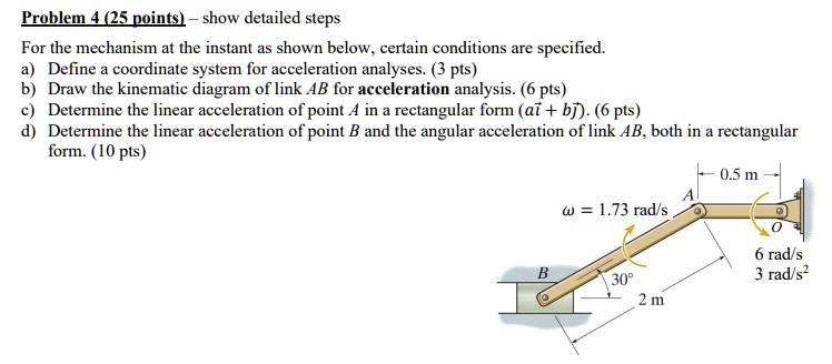 problem 4 25 points show detailed steps for the mechanism at the ...