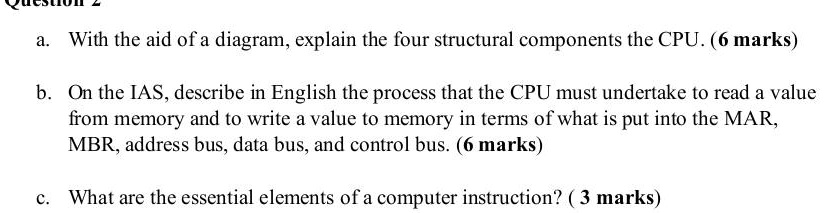 qucdtiun with the aid of a diagram explain the four structural ...