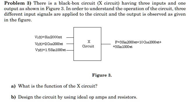 SOLVED: Problem 3: There is a black-box circuit (X circuit) having three inputs and one output ...