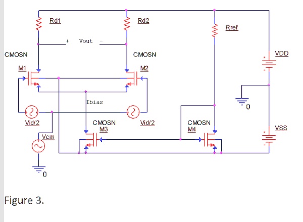 SOLVED: Problem 3 A–> Estimate the value of differential gain AD = Vout ...