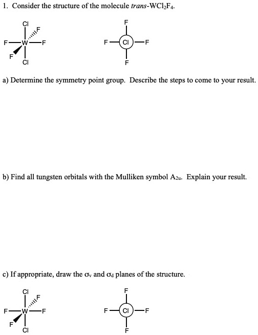 consider the structure of the molecule trans wcif a determine the ...