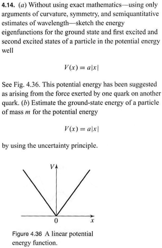 SOLVED: 4.14. (a) Without using exact mathematics-using only arguments of curvature, symmetry ...