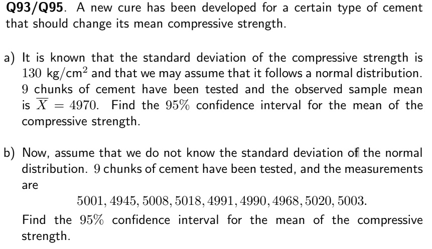 Q93/Q95. A new cure has been developed for a certain type of...