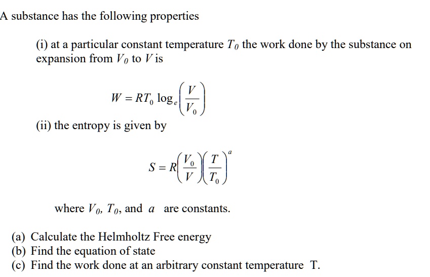 [GET ANSWER] A substance has the following properties (i) at a ...