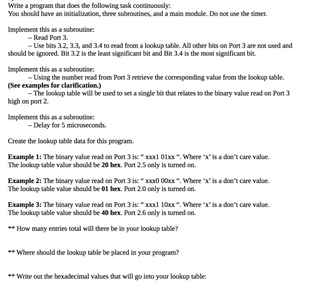 Solved Write A Program That Continuously Performs The Following Tasks You Should Have An