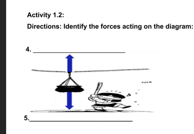 ' identify the forces acting on the diagram?? Activity 1.2: Directions ...