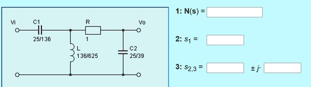SOLVED: The voltage transfer function of a circuit in the diagram below ...