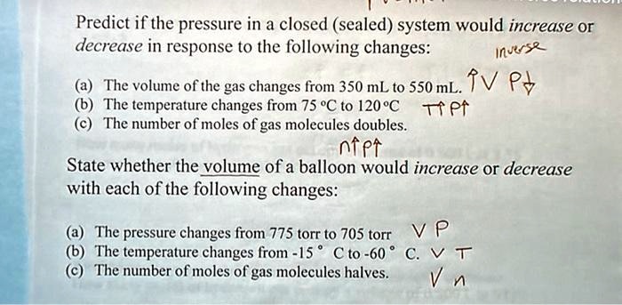 SOLVED: Texts: Do the a, b, c same as above increase or decrease. Please draw the arrow. Predict ...