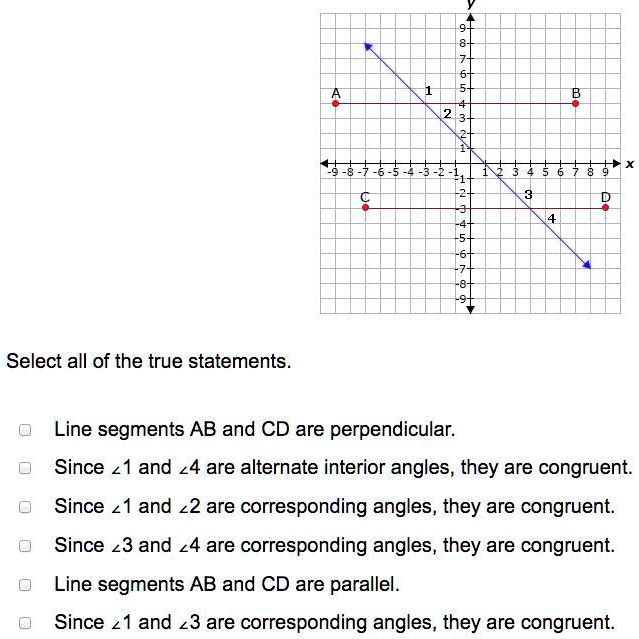 SOLVED: 'Select ALL the correct answers. Line segment AB was translated 2 units right and 7 ...