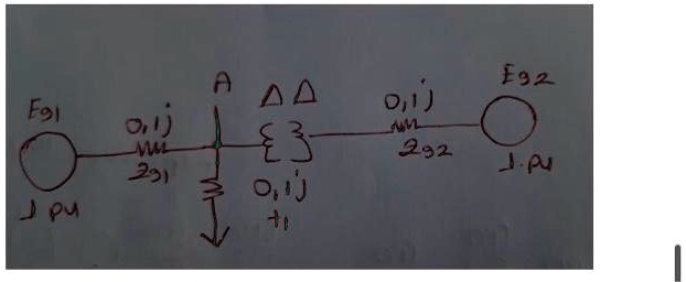 SOLVED: Below is the per unit (p.u.) value. If there is a two-phase fault at point A of the ...