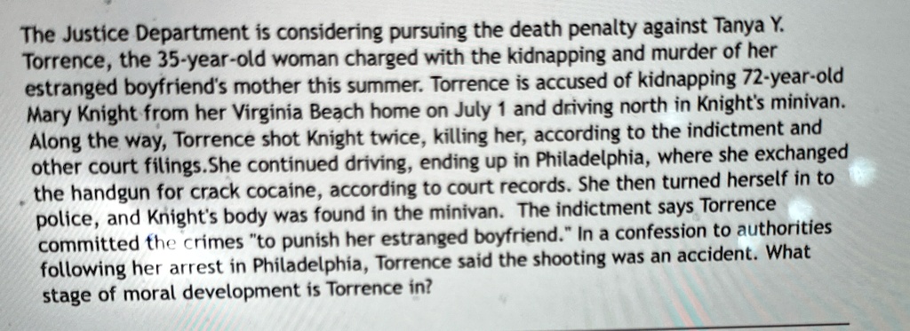 The Justice Department is considering pursuing the death penalty ...