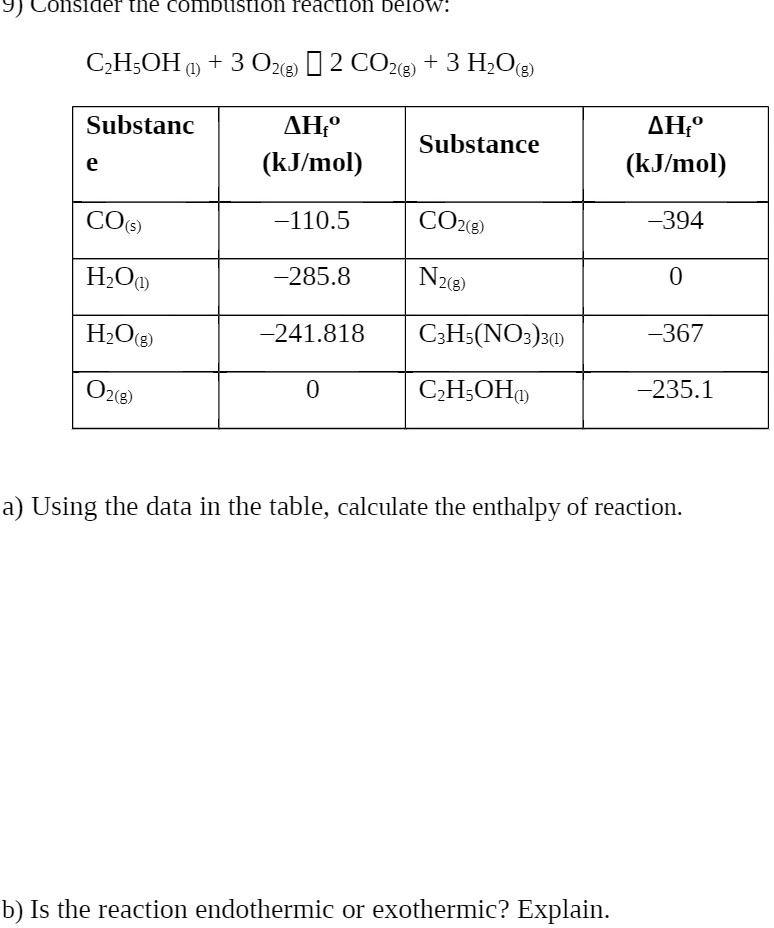 VIDEO solution: 9) Consider the combustion reaction below: C6H6 + 3 O2 -> 2 CO2(g) + 3 H2O ...