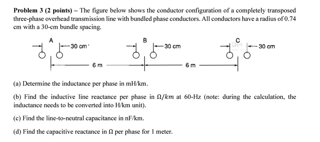 Problem 3 ( 2 points) - The figure below shows the conductor ...