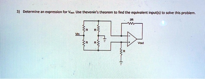 SOLVED: Could you also show the simplification of the circuit using Thevenin's? Determine an ...