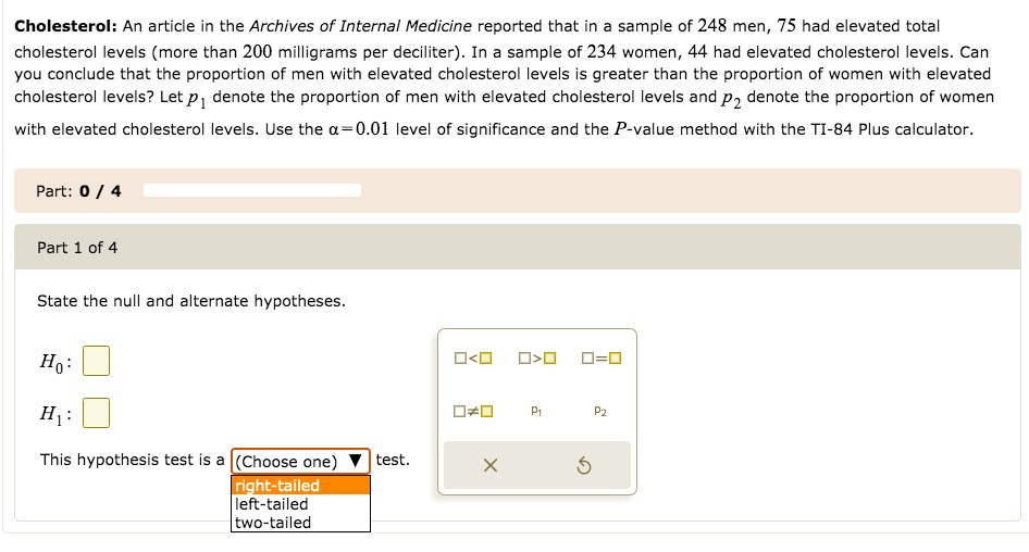 cholesterol an articl in the archives of internal medicine reported ...